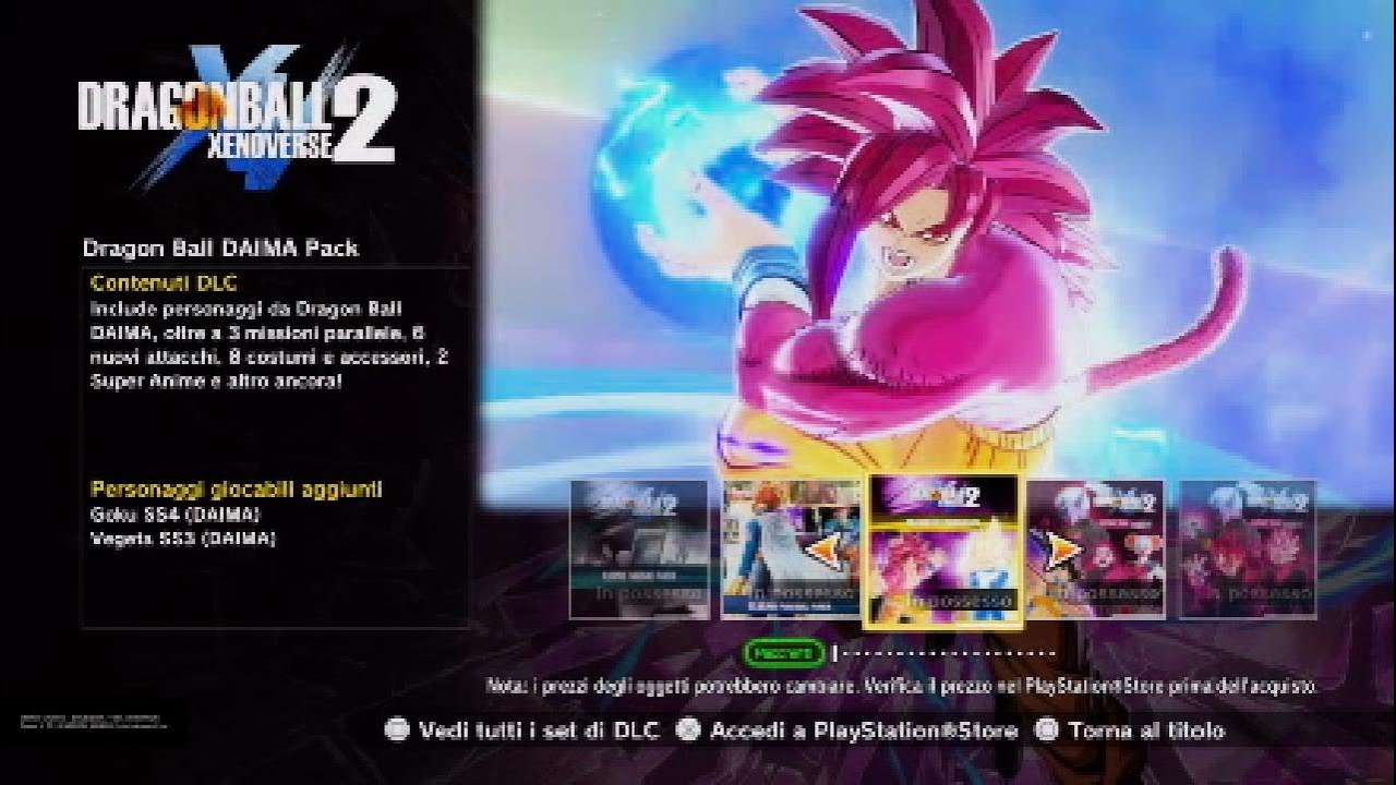 DB XENOVERSE 2 - DRAGON BALL DAIMA PACK - YouTube