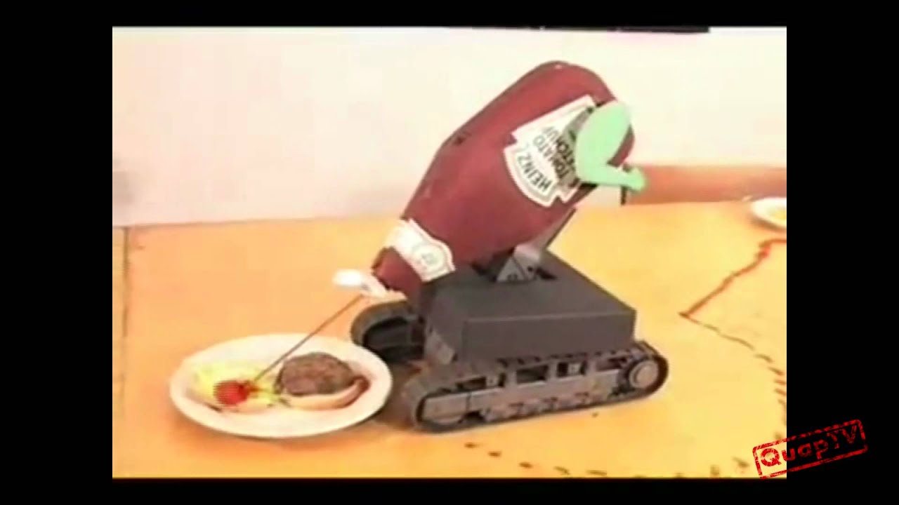 Great Ketchup Robot makes a huge mess - YouTube