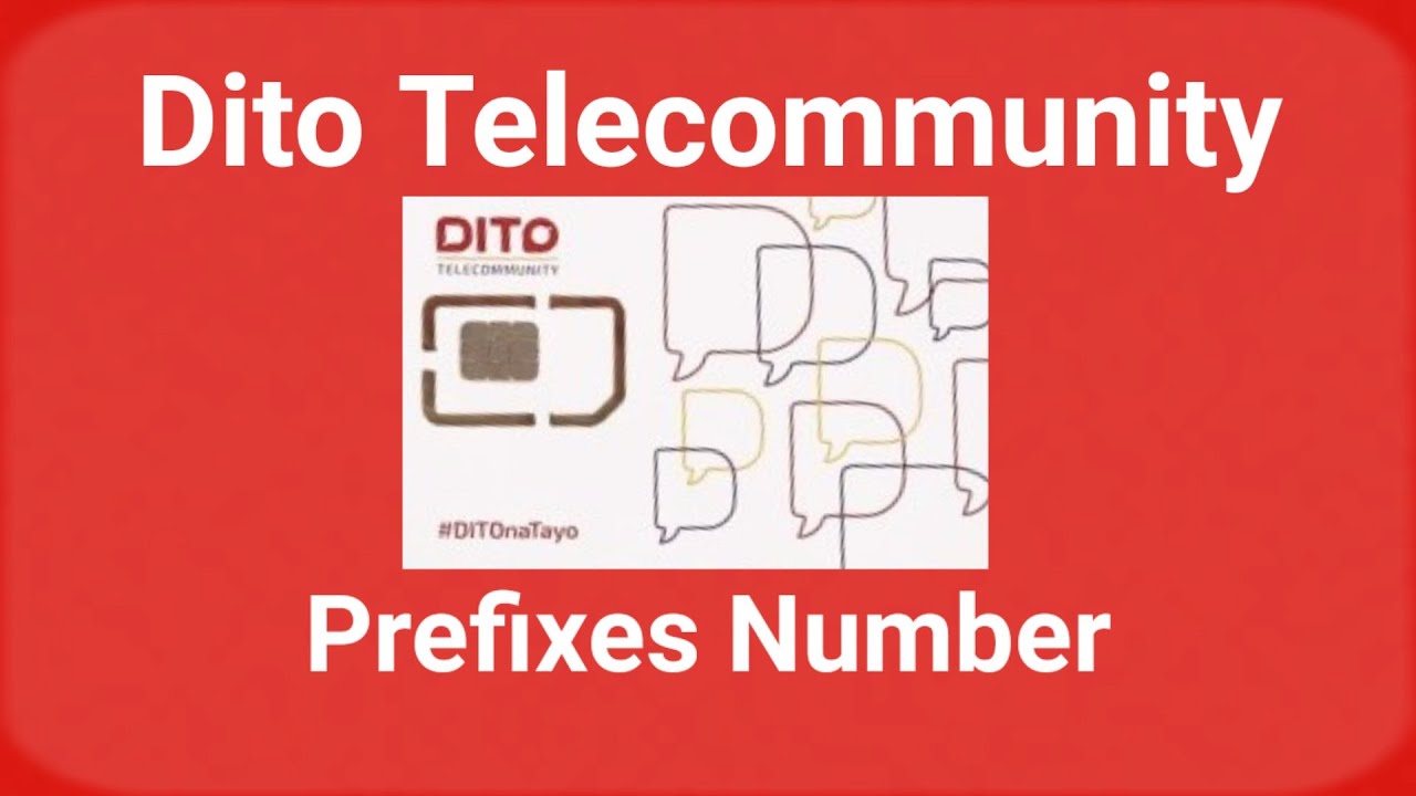 Dito Telecommunity Prefix Number - YouTube
