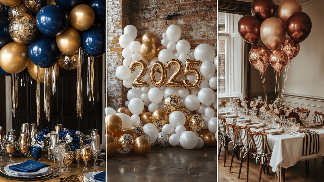New Year’s Eve Balloon Color Inspiration - 2025 🎉 🎈#newyeardecor - YouTube