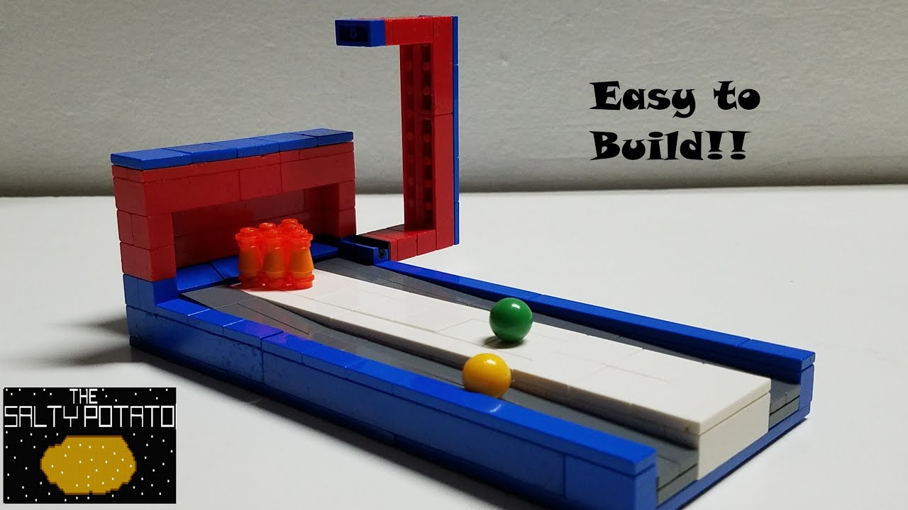 Lego Bowling Alley - Easy stop motion Tutorial[With ball return system ...