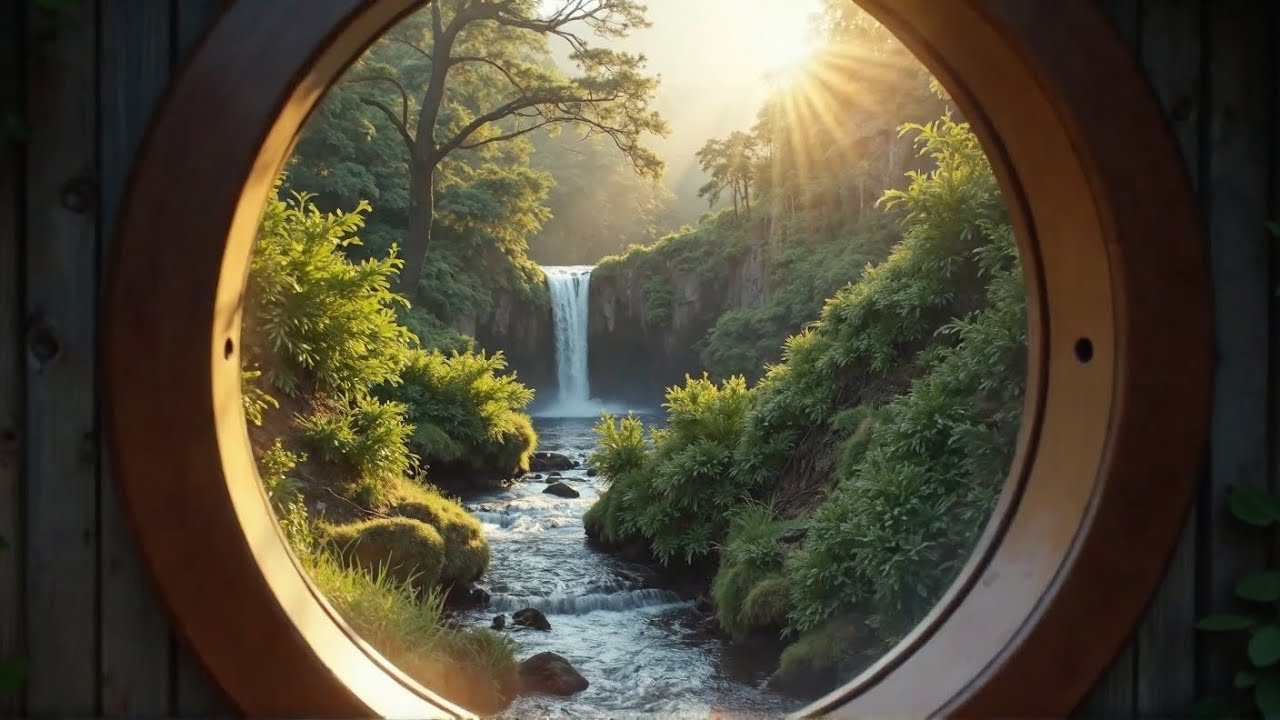 🌿 Dreamscape: Hobbit Window View into a New Zealand Forest with ...