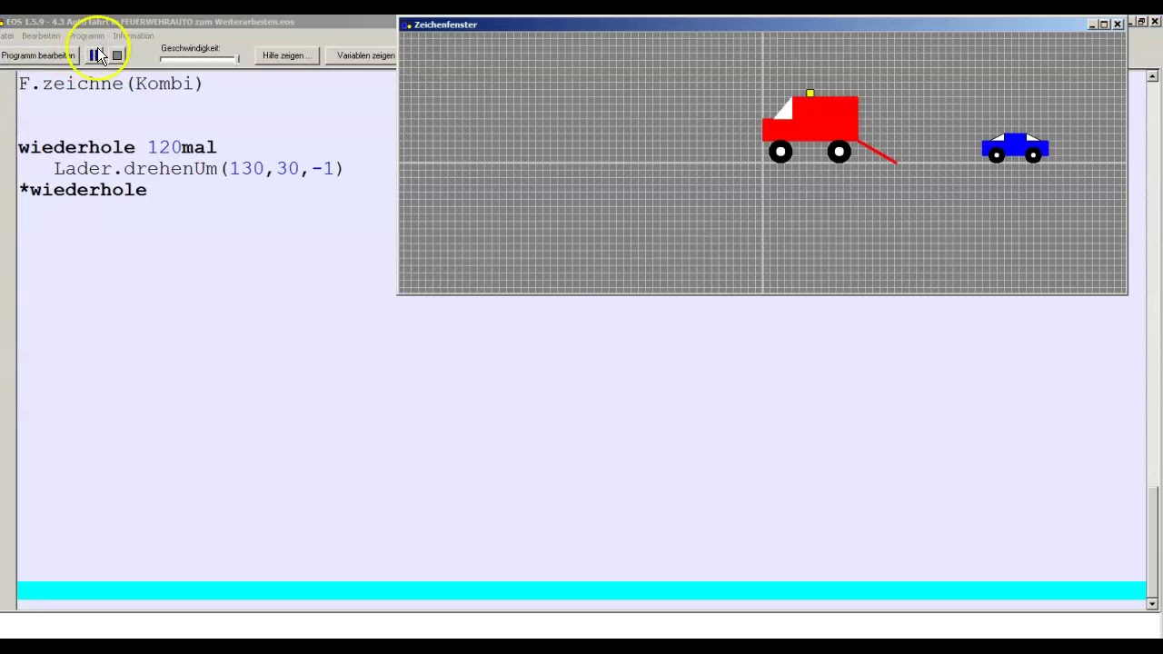 EOS Teil 2 mit Gruppen und Fenster - YouTube