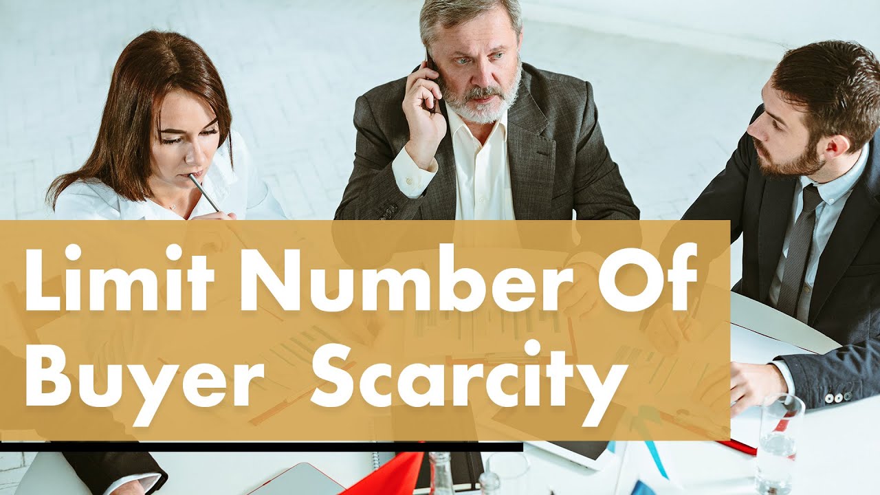 Create Scarcity Offers By Limiting Numbers Or Time Available - YouTube