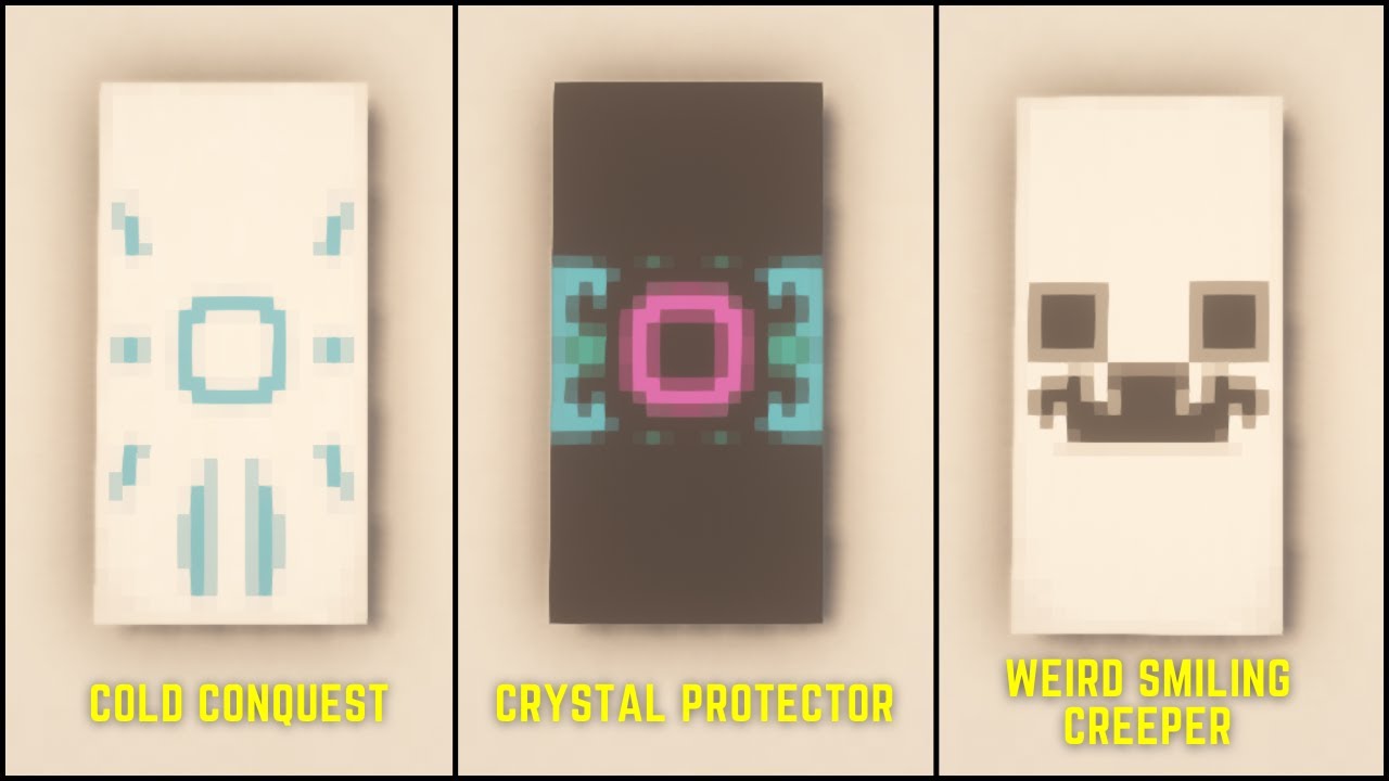 Minecraft Banners Tutorial | 5 Best Banner Designs | Easy #27 - YouTube