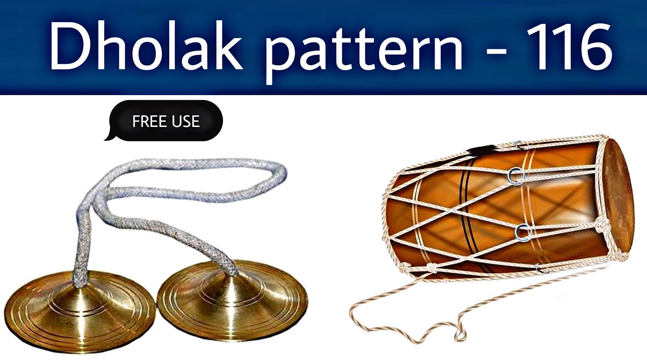 Dholak pattern - 116 || Free use loops rhythm and tracks || No ...