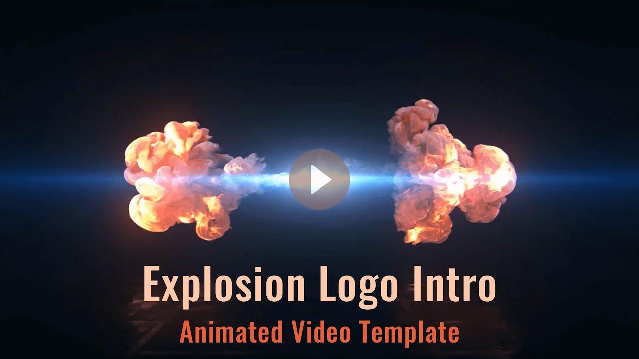 Explosion Logo Intro Video Template No Text No Copyright Free Download ...
