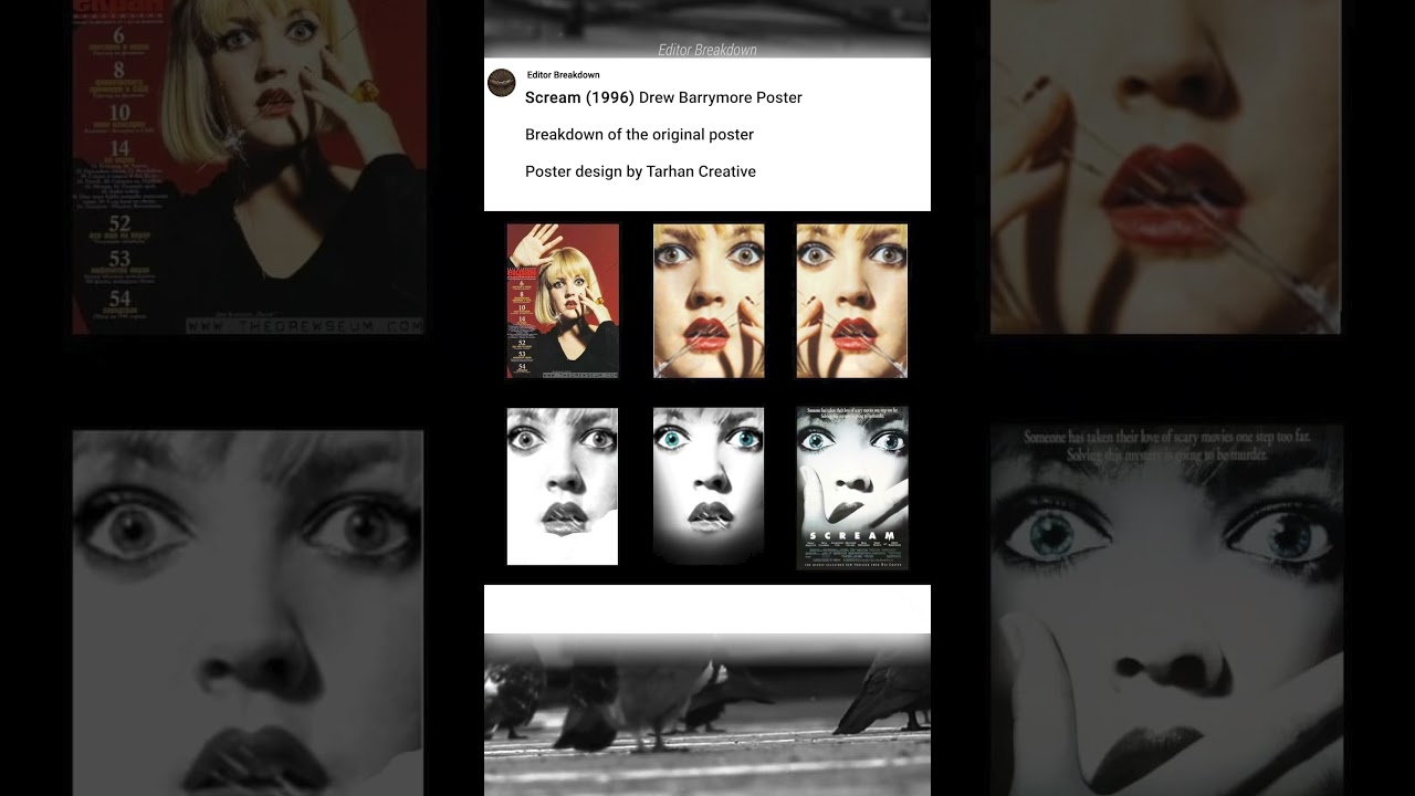 Scream 1996 Drew Barrymore Poster