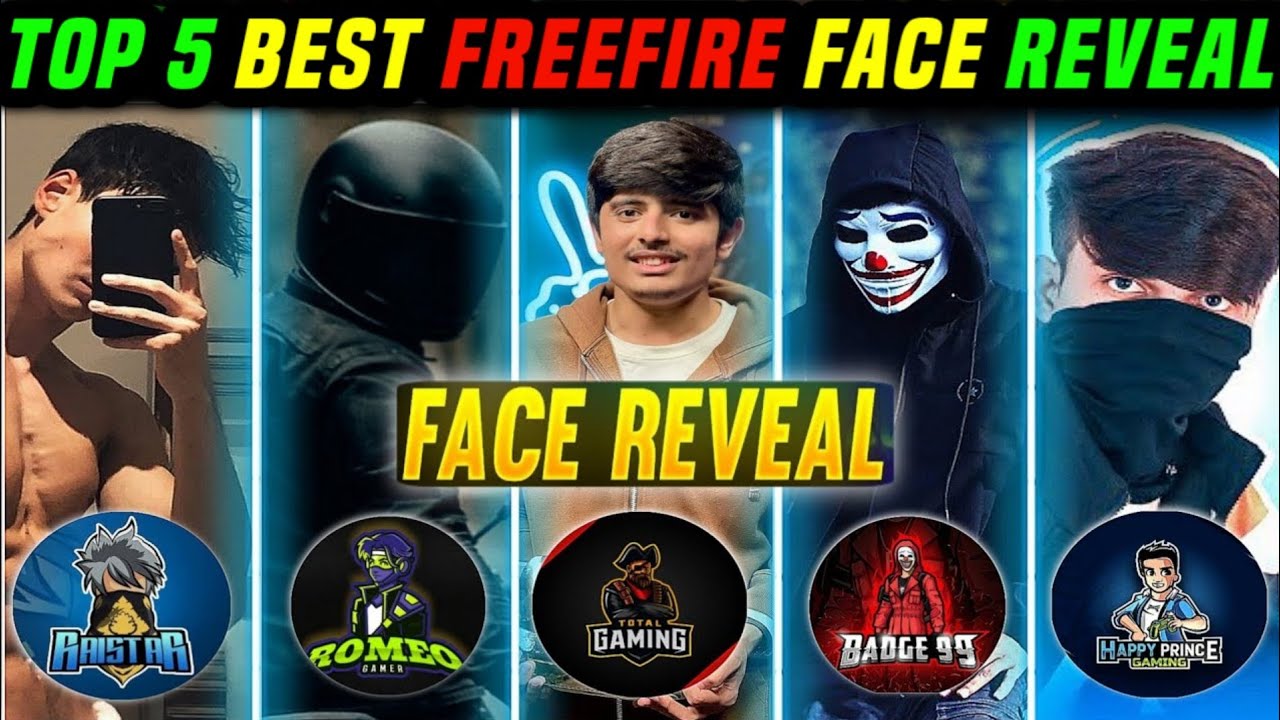 KON HAI BEST..? 🤬 TOP 5 BEST FACEREVEAL OF FREE FIRE YOUTUBERS 🗿🔥 ...