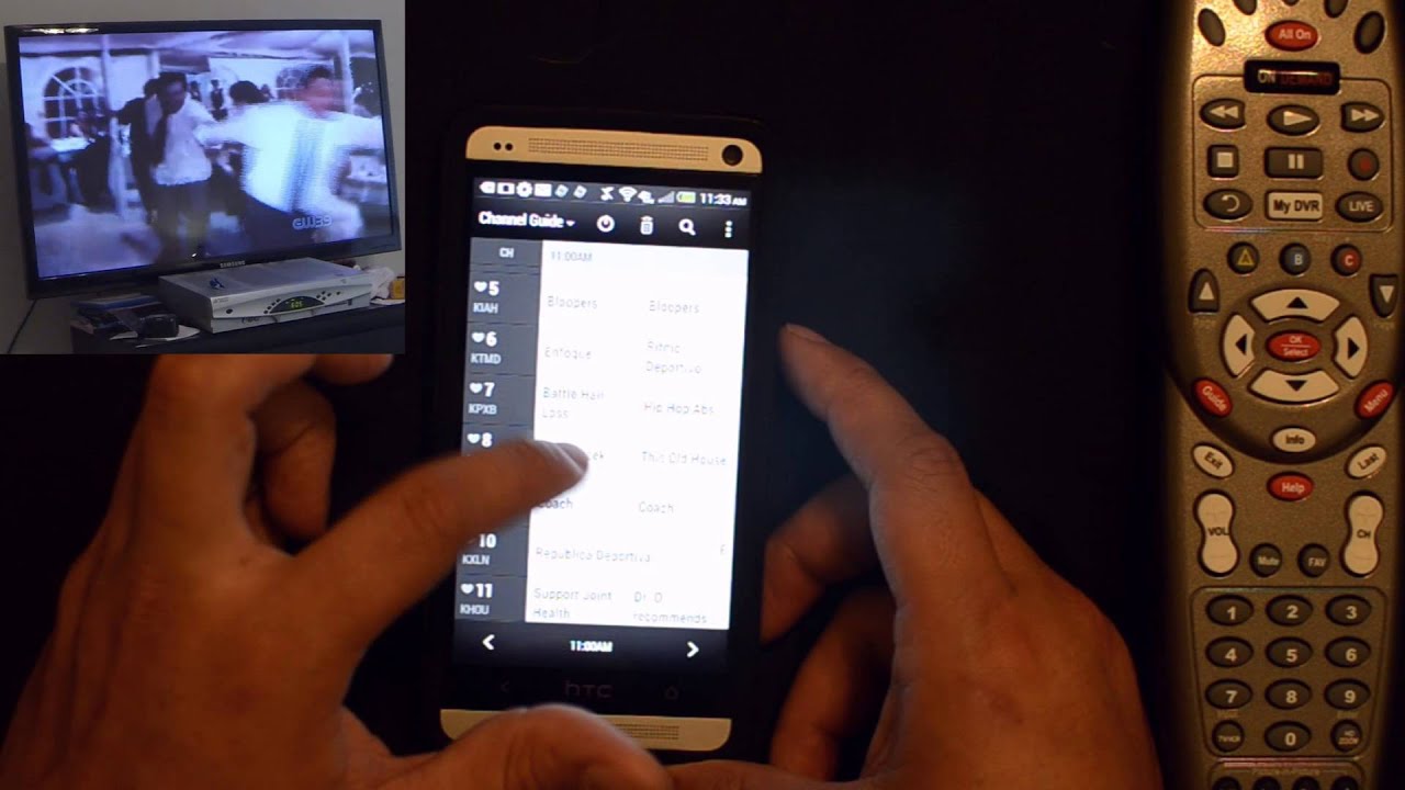 HTC One TV Remote Demonstration (shown working with TV / Cable Box ...