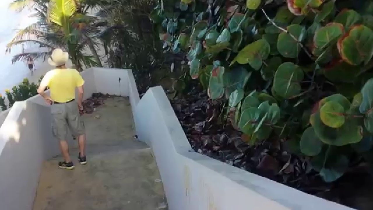 Sea Glass Beach Access in Old San Juan Puerto Rico - YouTube