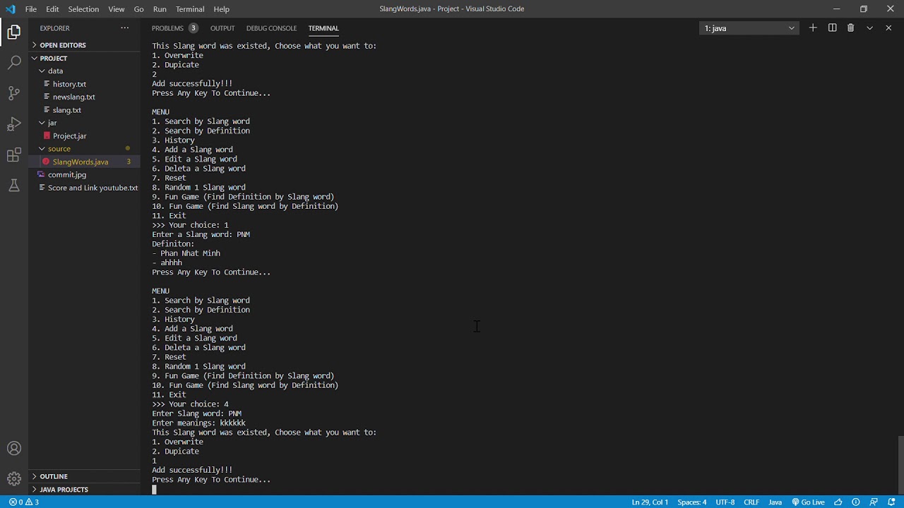 [18127153] - Demo project slang words - YouTube