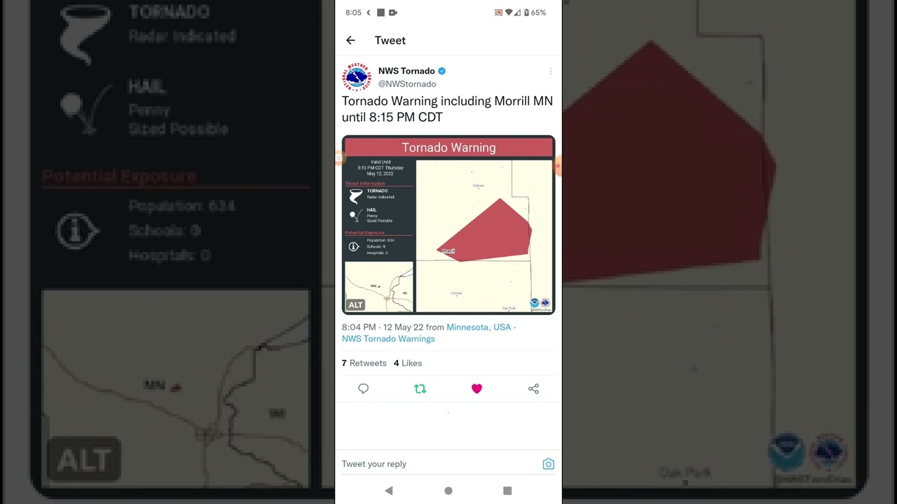 Morrill, Minnesota Tornado 5-12-22 - YouTube