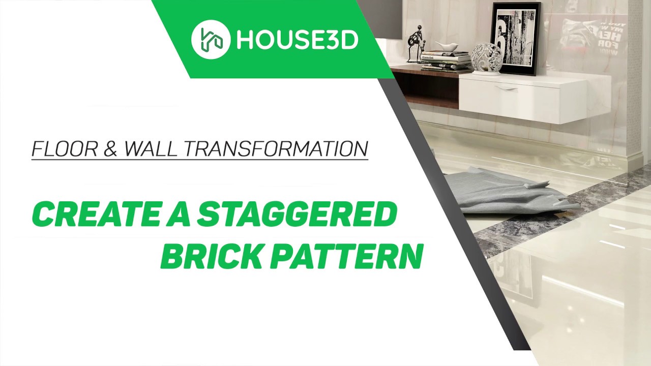 Create a Staggered Brick Pattern - YouTube