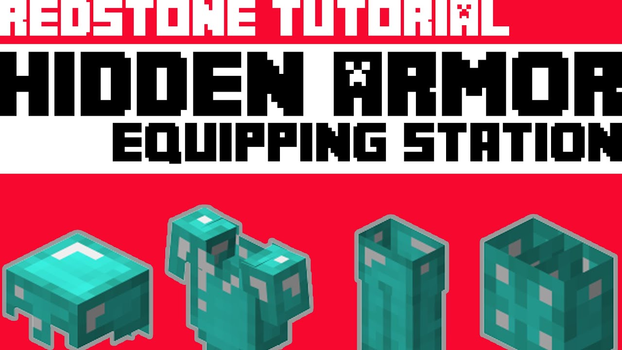 Secret Armour Equipping Station in Minecraft! - YouTube