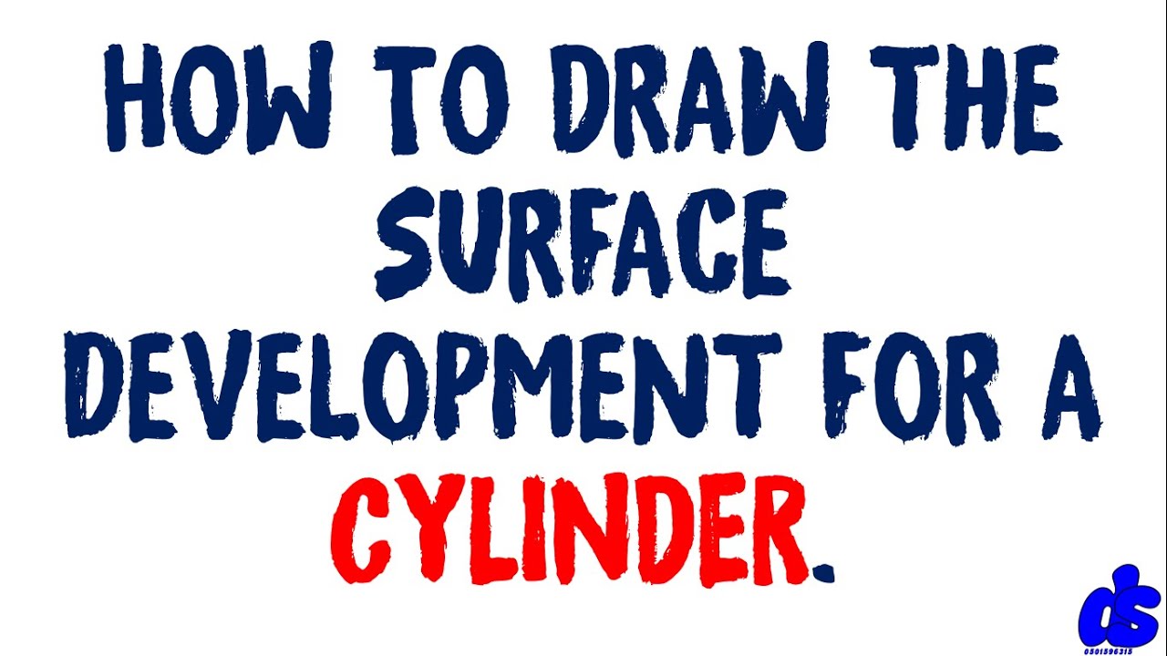 Surface development for cylinder - YouTube