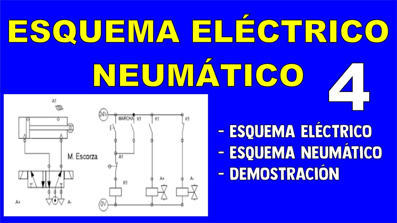 esquema eléctrico neumático - YouTube