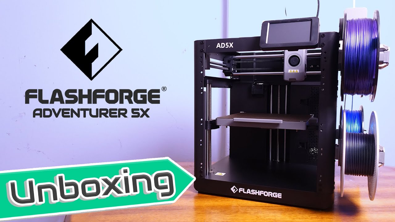 Flashforge AD5X 3D Printer - Unboxing & Orca-Flashforge Setup! - YouTube