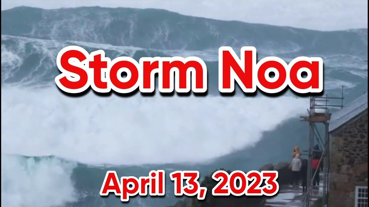 Storm Noa Lightning strike on house as storm passes - YouTube