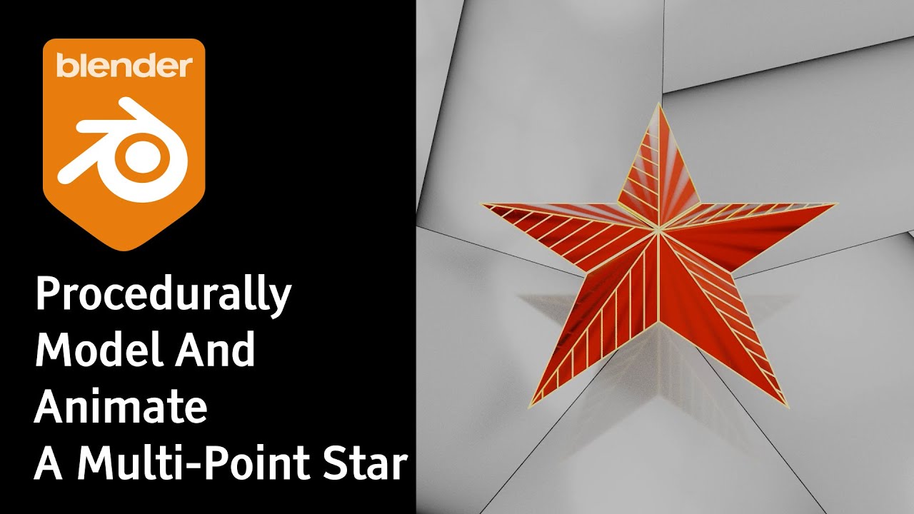 Procedurally Model And Animate A Multi-Point Star In Geometry Nodes ...
