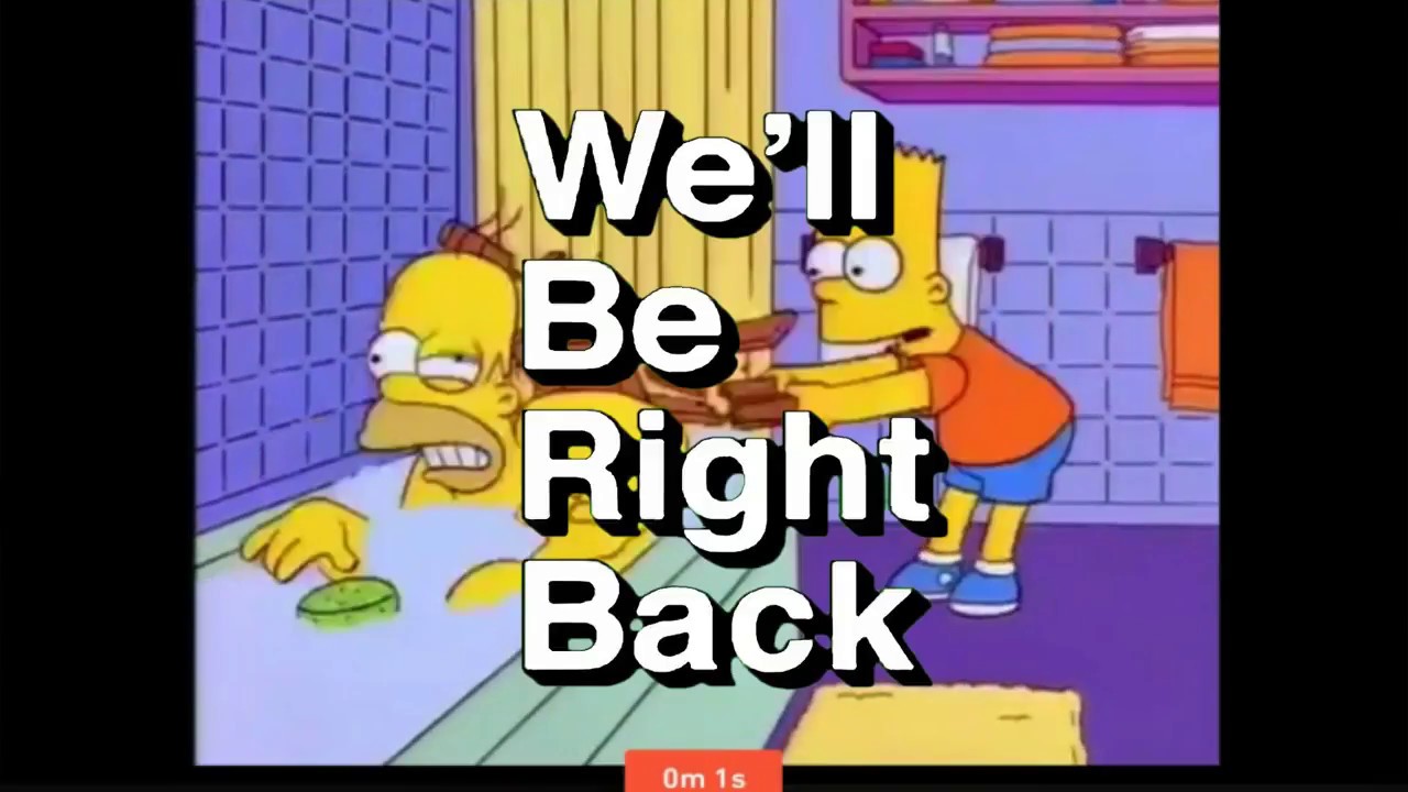 Bart Hits Homer In The Bath But We'll Be Right Back - YouTube