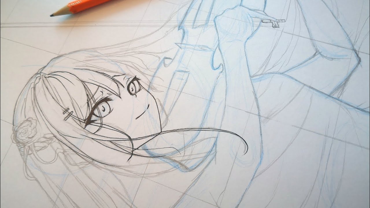How To Draw Anime Girl Real Time Drawing 如何畫動漫女孩 Youtube