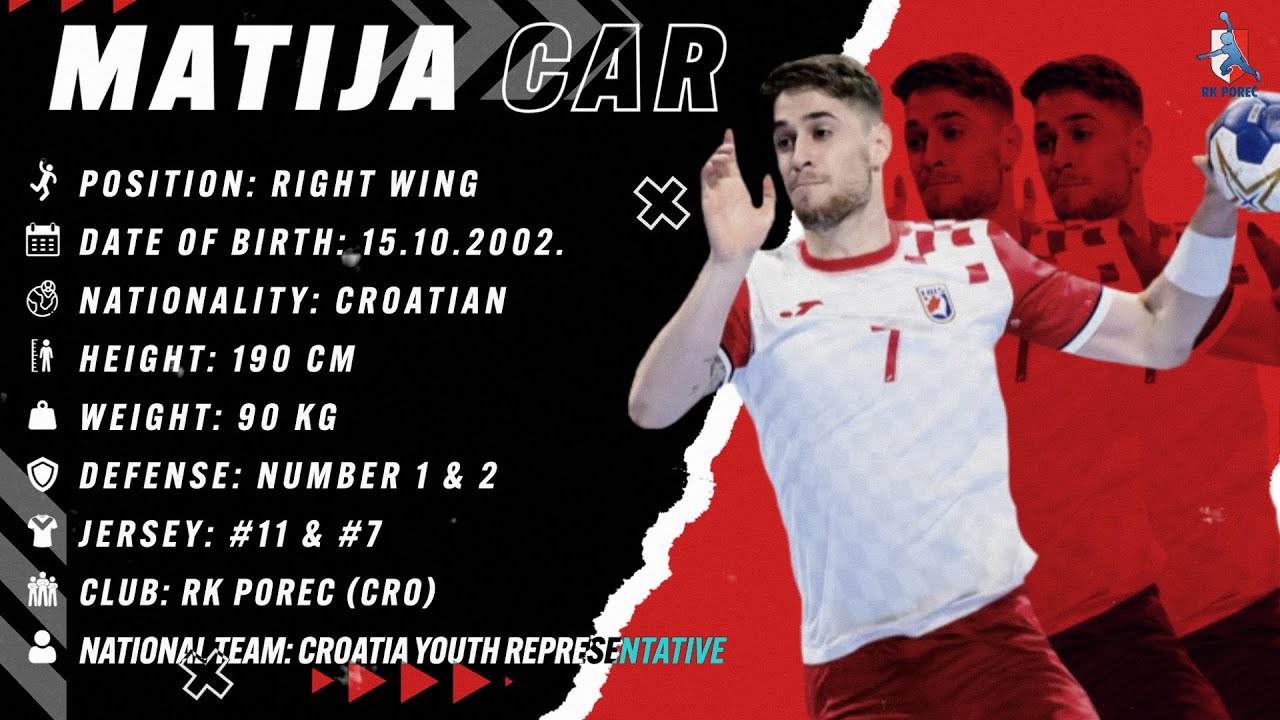 Matija Car | Right Wing | RK Porec | Highlights | Handball | CV | 2023/ ...