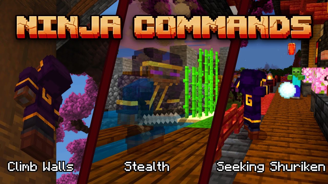 Become a Minecraft Ninja! Easy Bedrock Command Tutorial! - YouTube