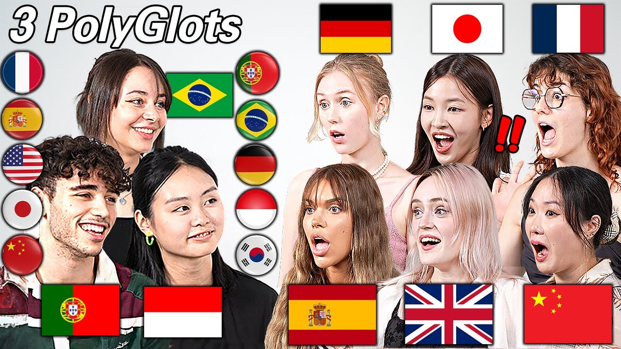 3 Polyglots Suprising People By Speaking Their Languages!! (Guess My Nationality Prank!!!) - YouTube