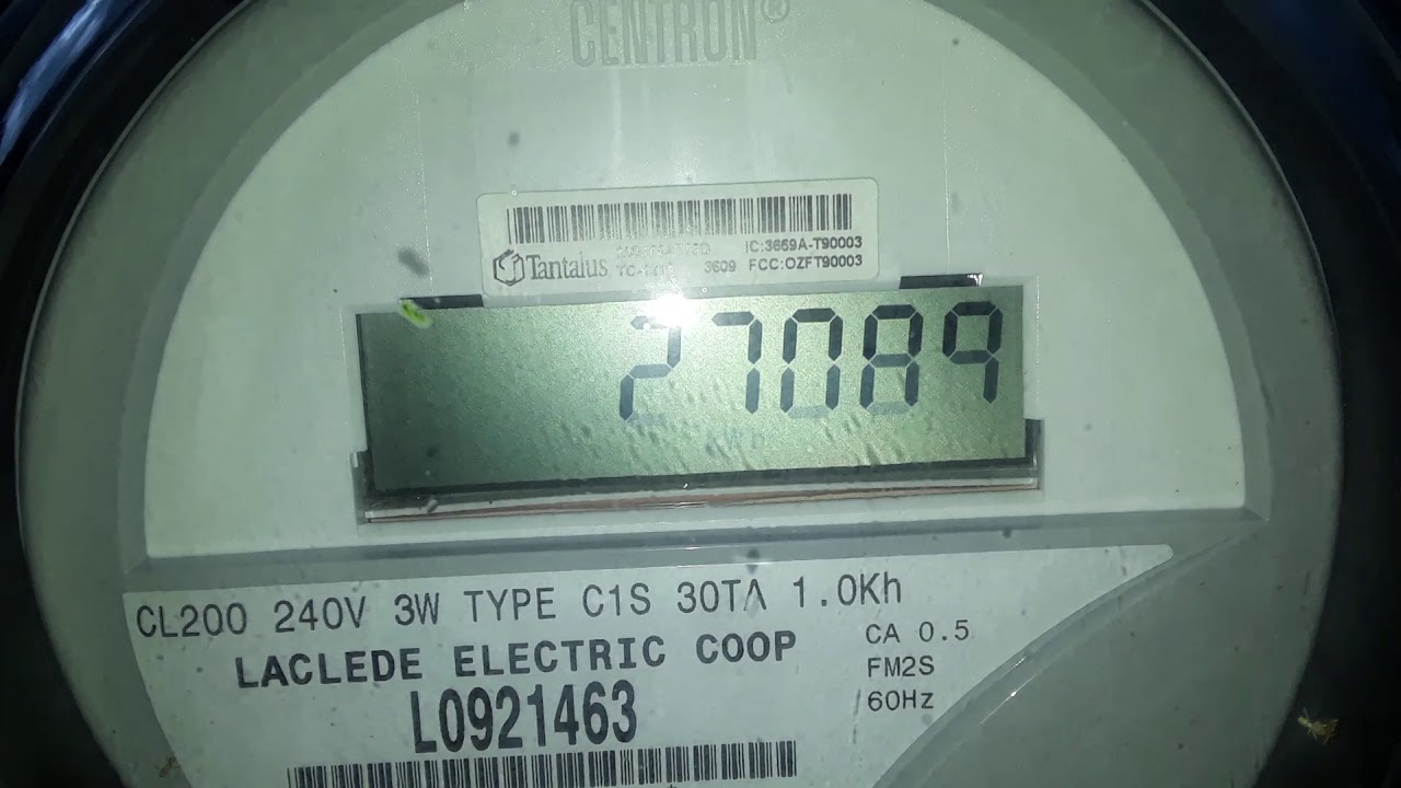 Electric Meter Going Crazy During A Storm, Power Fail - YouTube
