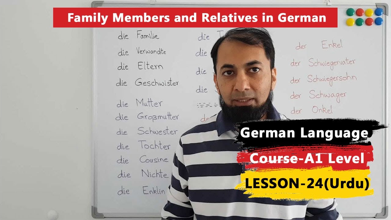 A1 German Course | Lesson 24 | Family and Relatives in German ...