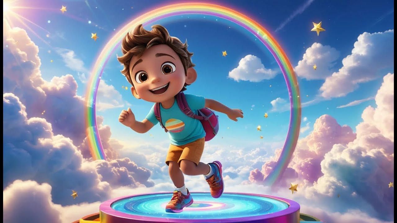 Run Round the Rainbow | Fun Nursery Rhyme for Kids | Sing-Along Song ...