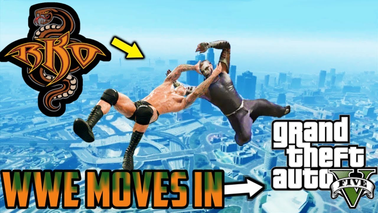 GTA 5 WRESTLING MOVES LIKE IN WWE (with commentary!) 2018 - YouTube