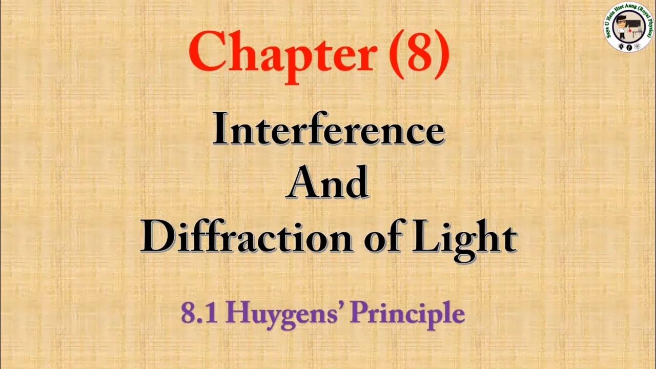Grade (12) Physics - Chapter (8) Interference and Diffraction of Light (Part 1) - YouTube