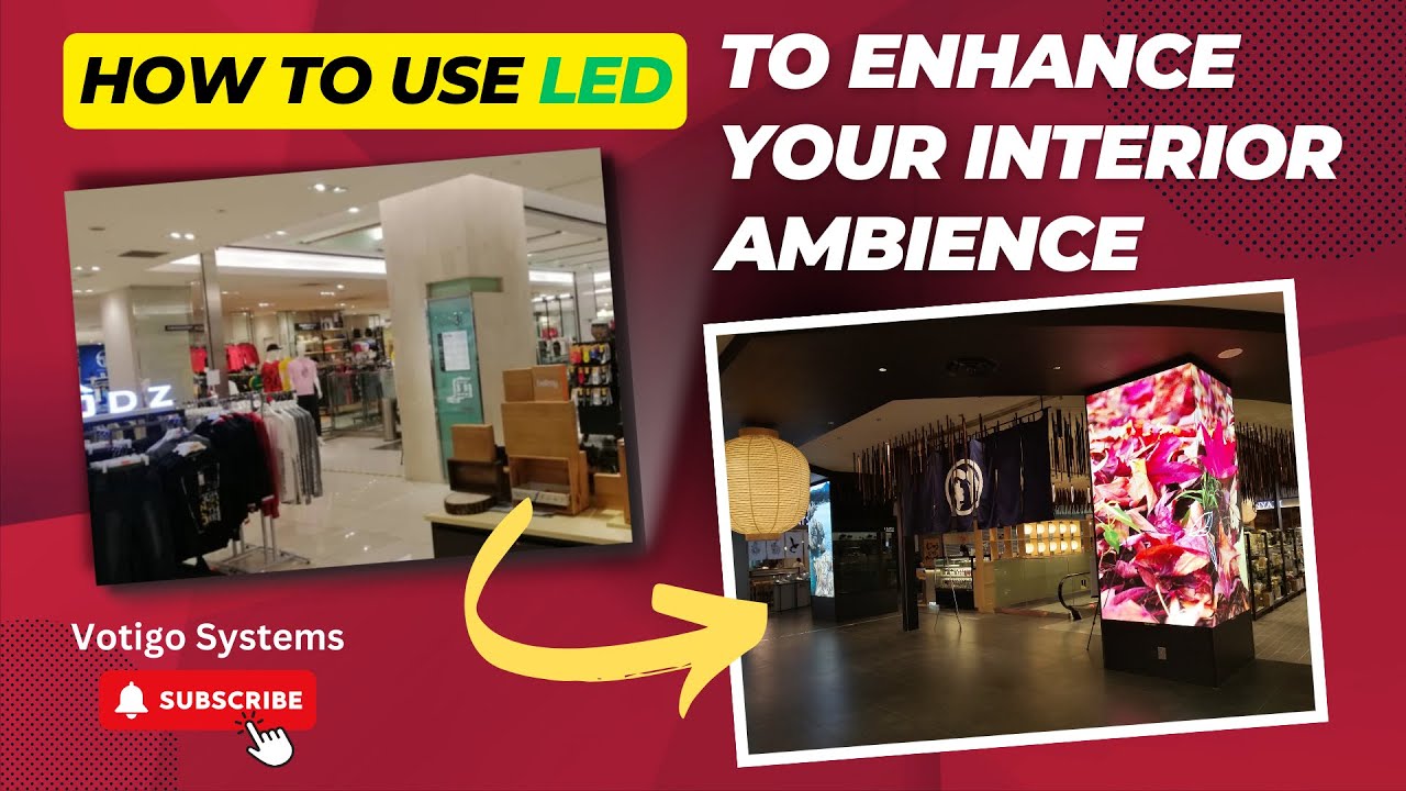 How to use LED displays to enhance your interior ambience. - YouTube
