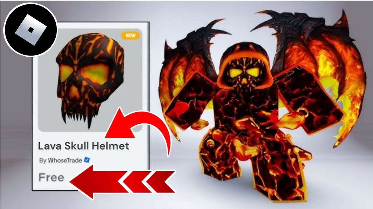 HURRY ! How to Get Free Lava Skull Helmet Items in Roblox New update ...