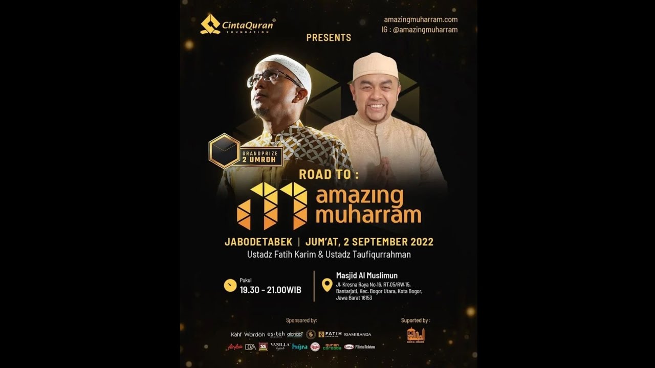 Ustadz "Pantun" Taufiqurrahman & Ustadz Fatih Karim - Roadshow Amazing ...