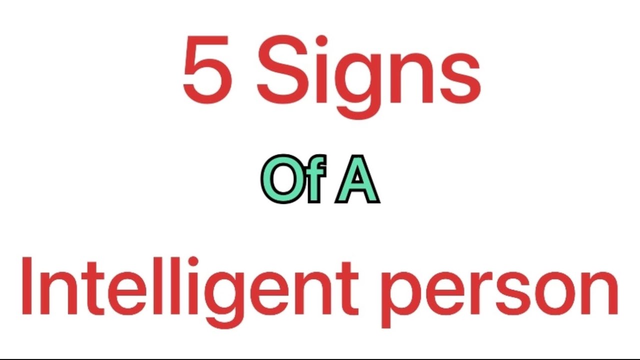 🔥🔥5 Signs Of Intelligent Person || Asssamese video🔥🔥 - YouTube