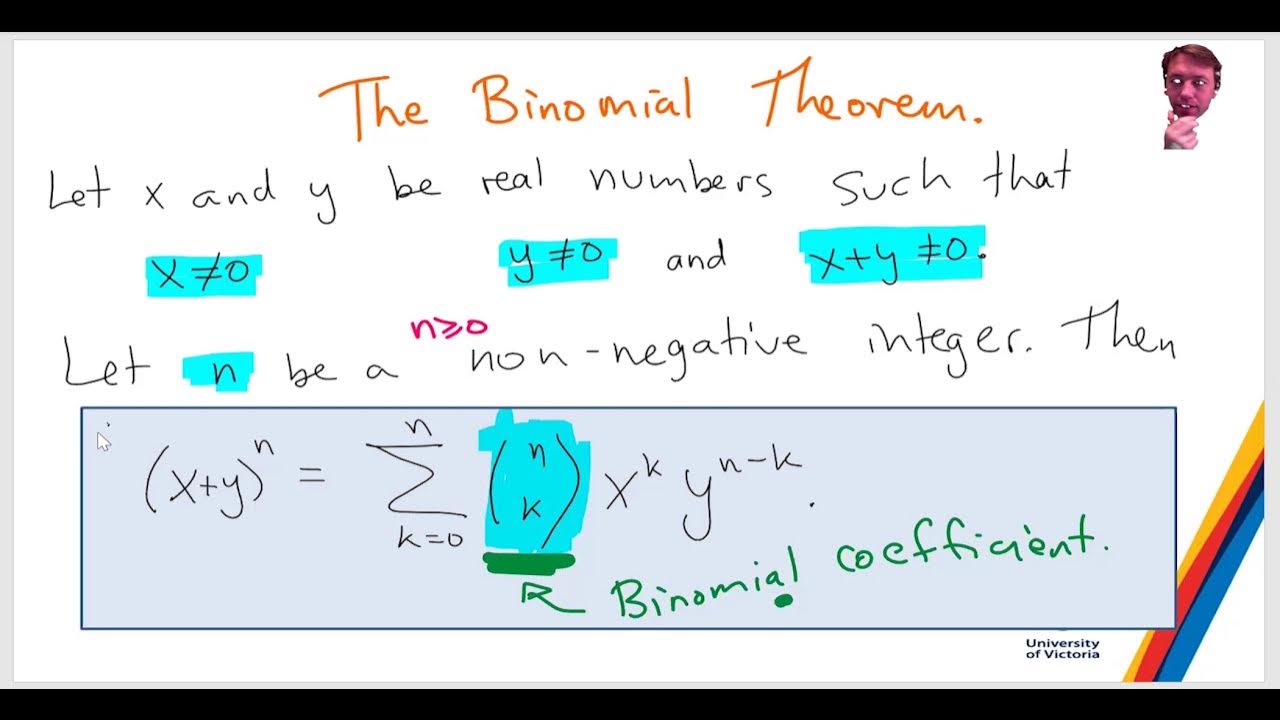 Binomial Theorem Math 222 Discrete And Combinatorial Mathematics University Of Victoria