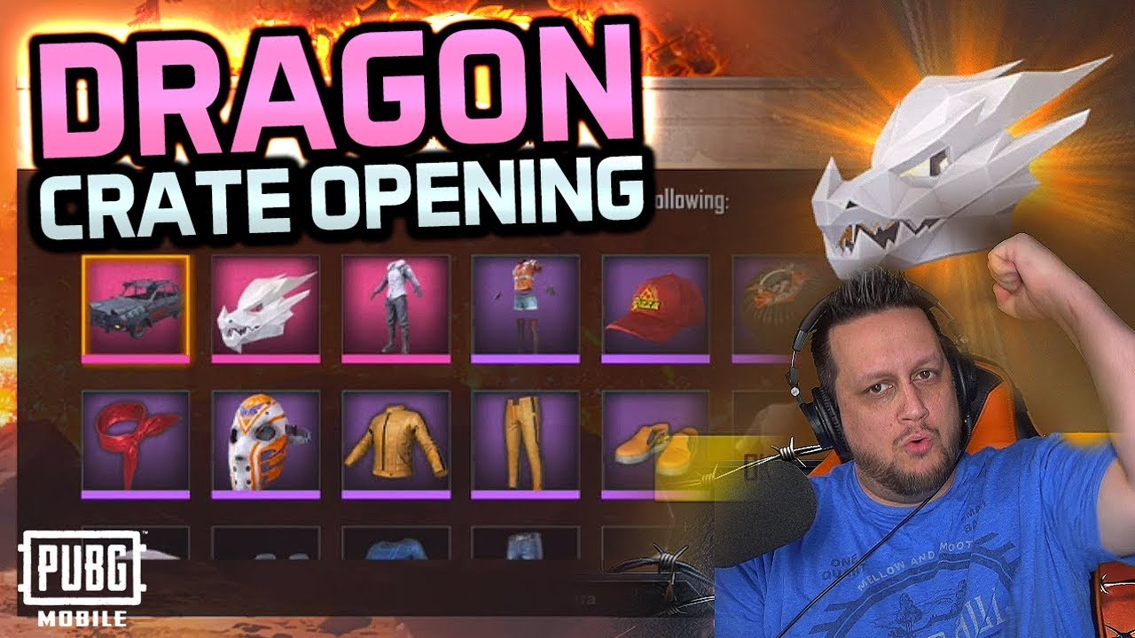 GIANT DRAGON MASK CRATE OPENING - PUBG Mobile - YouTube
