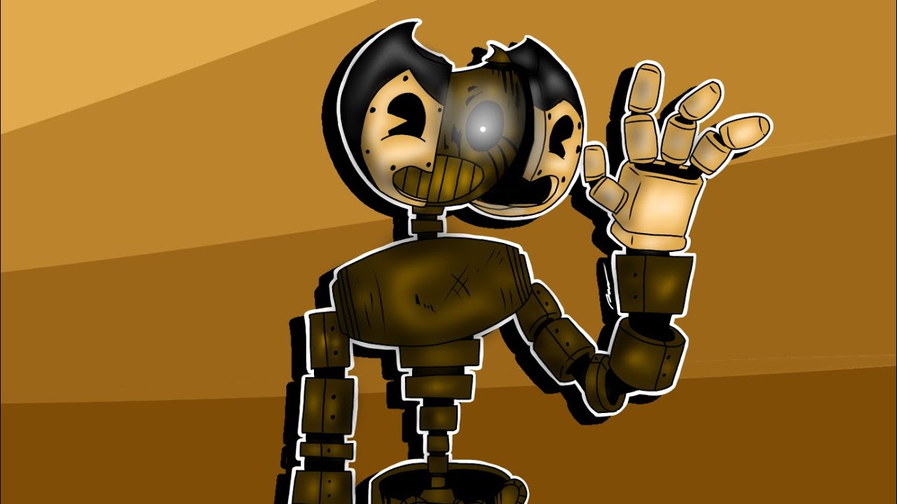 Bendy animatronic |speed art - YouTube