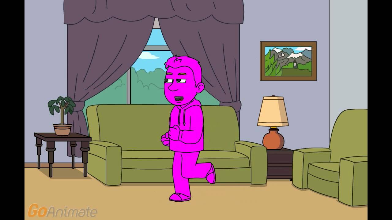 plasty plays with barney and gets grounded - YouTube