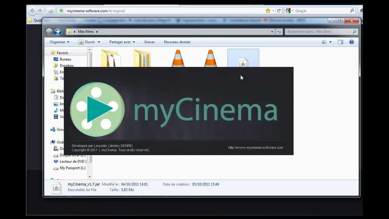 Utilisation de myCinema - 1 - Le téléchargement.mp4 - YouTube