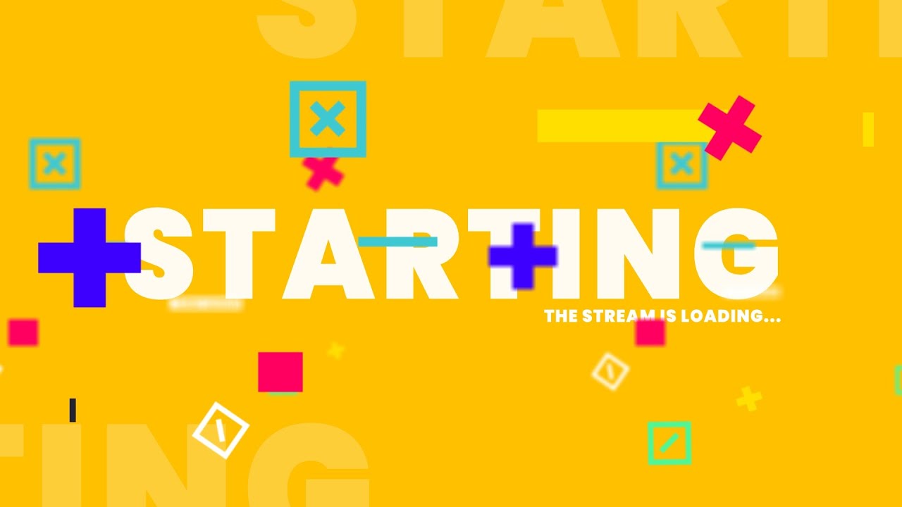 Dynamic Abstract Stream Starting Soon Overlay Package | Minimal Stream ...