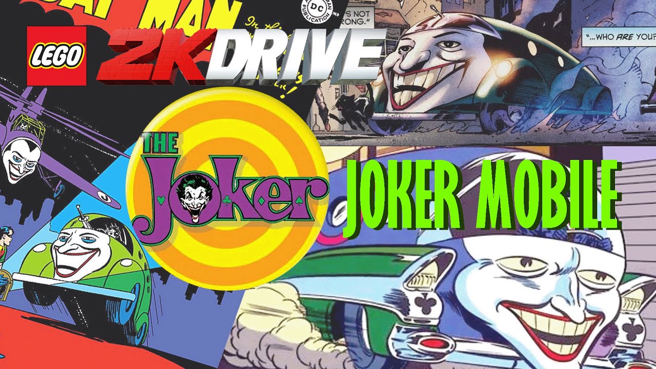 LEGO 2K Drive Custom JOKER MOBILE seen in BATMAN Comics and other media ...