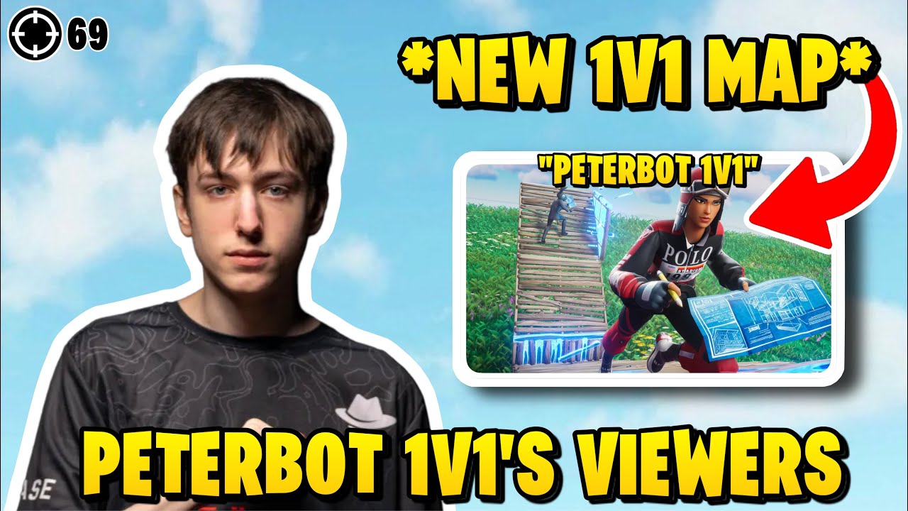 Peterbot DESTROYS his viewers In his *NEW* 1v1 Map - YouTube