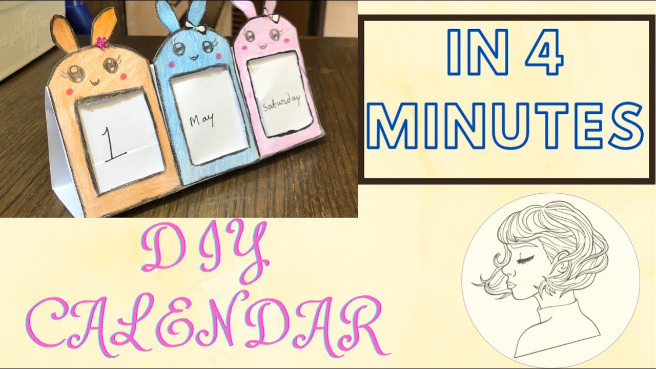 DIY cute desk calendar | Paper calendar making | Easy Craft | # ...