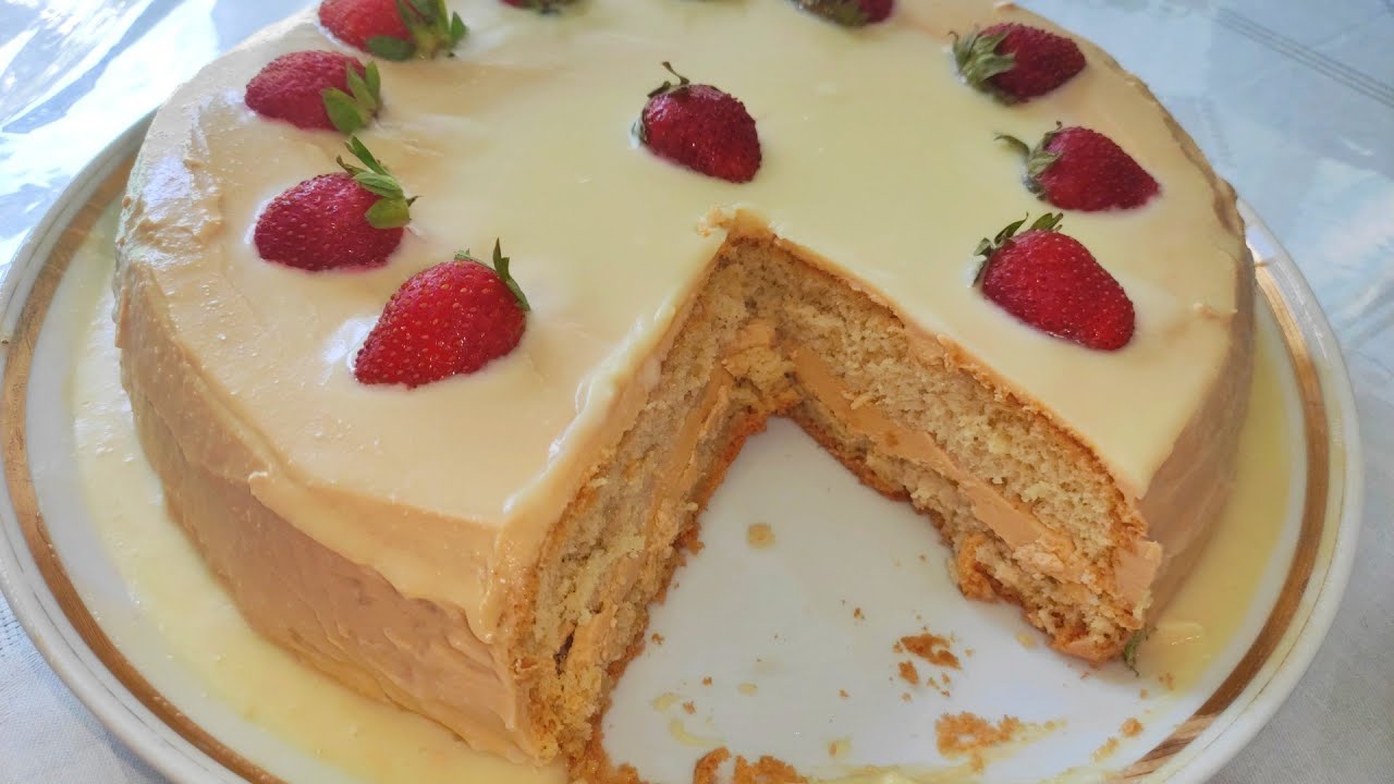 Çiyələkli tort resepti ağ şokoladlı tort resepti sadə tort hazırlanması ...