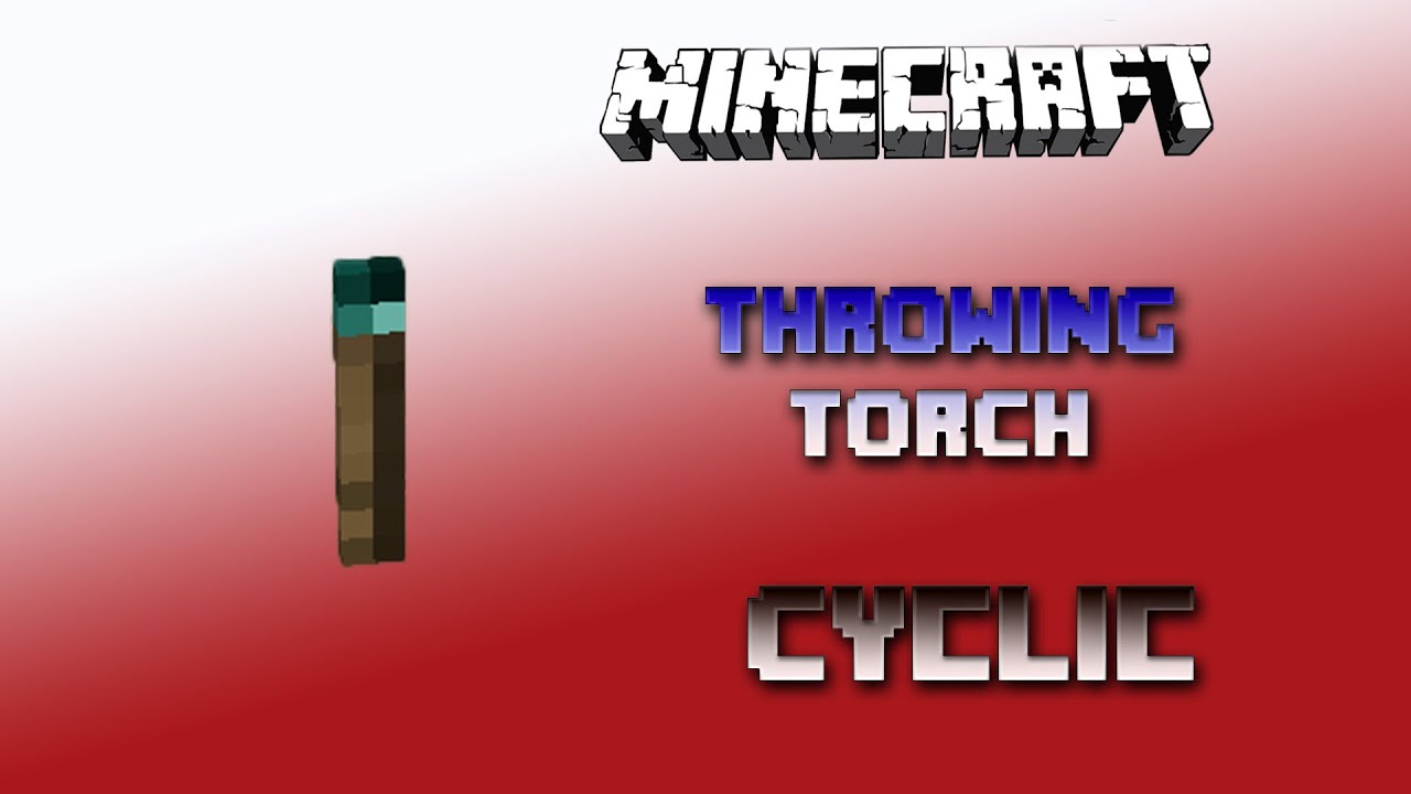Throwing Torch 🔮 Minecraft Cyclic Tutorial 🔮 English 🔮 #Minecraft - YouTube