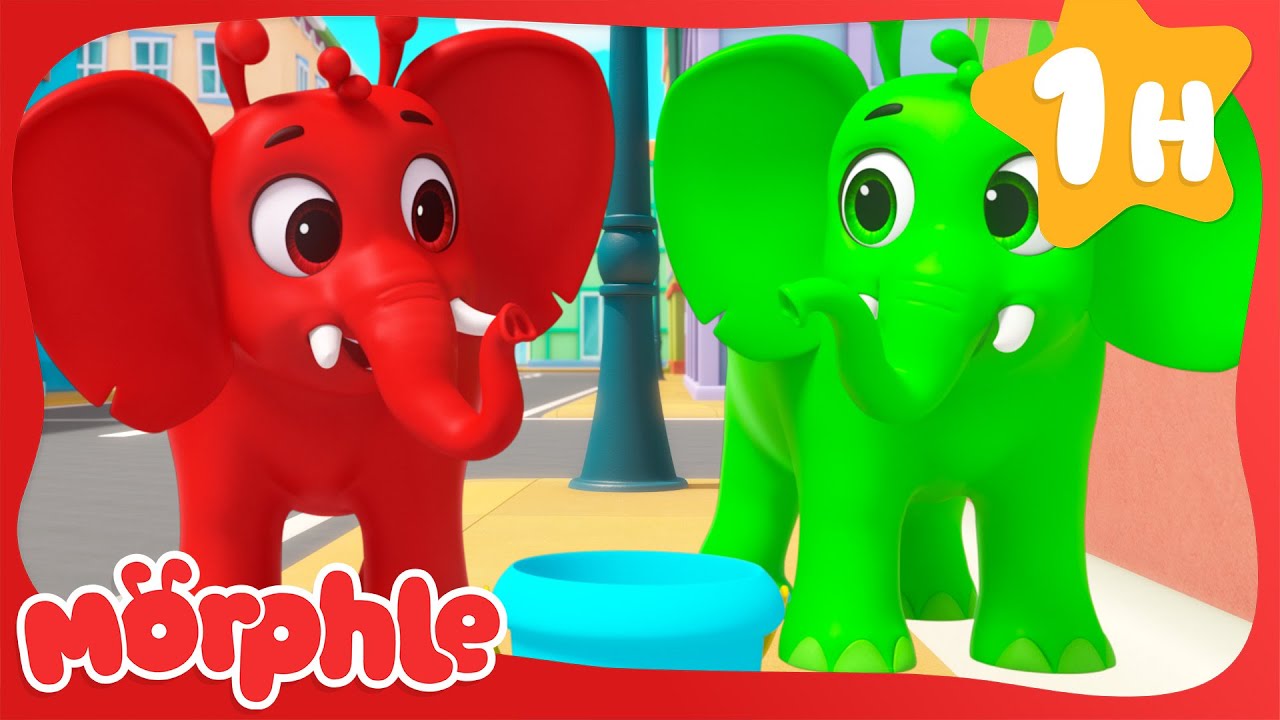 Red Elephant VS Green Elephant | Who can Rescue More? | Morphle ...